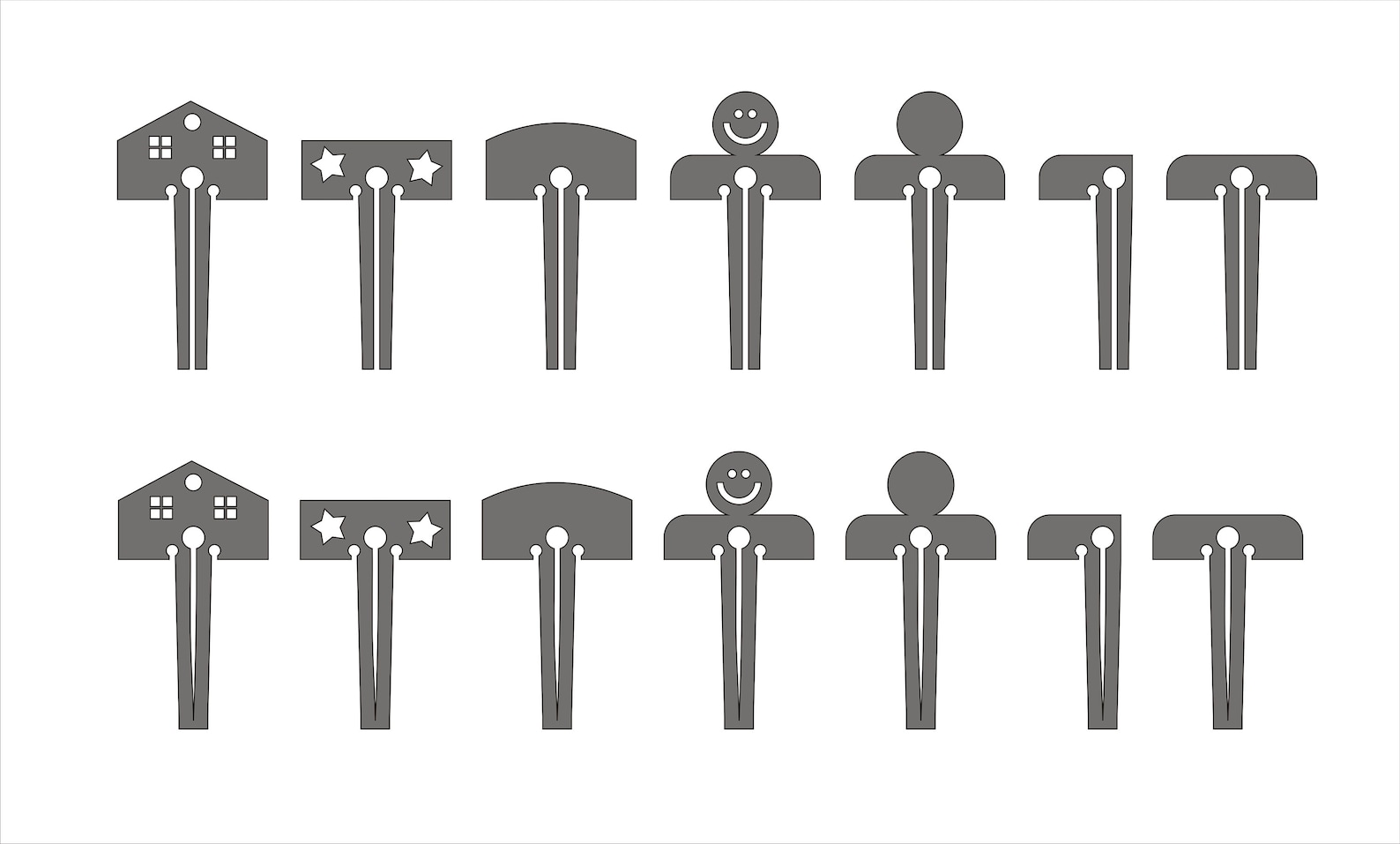 Glowforge Pins 14 items Laser cut files SVG glowforge files | Etsy