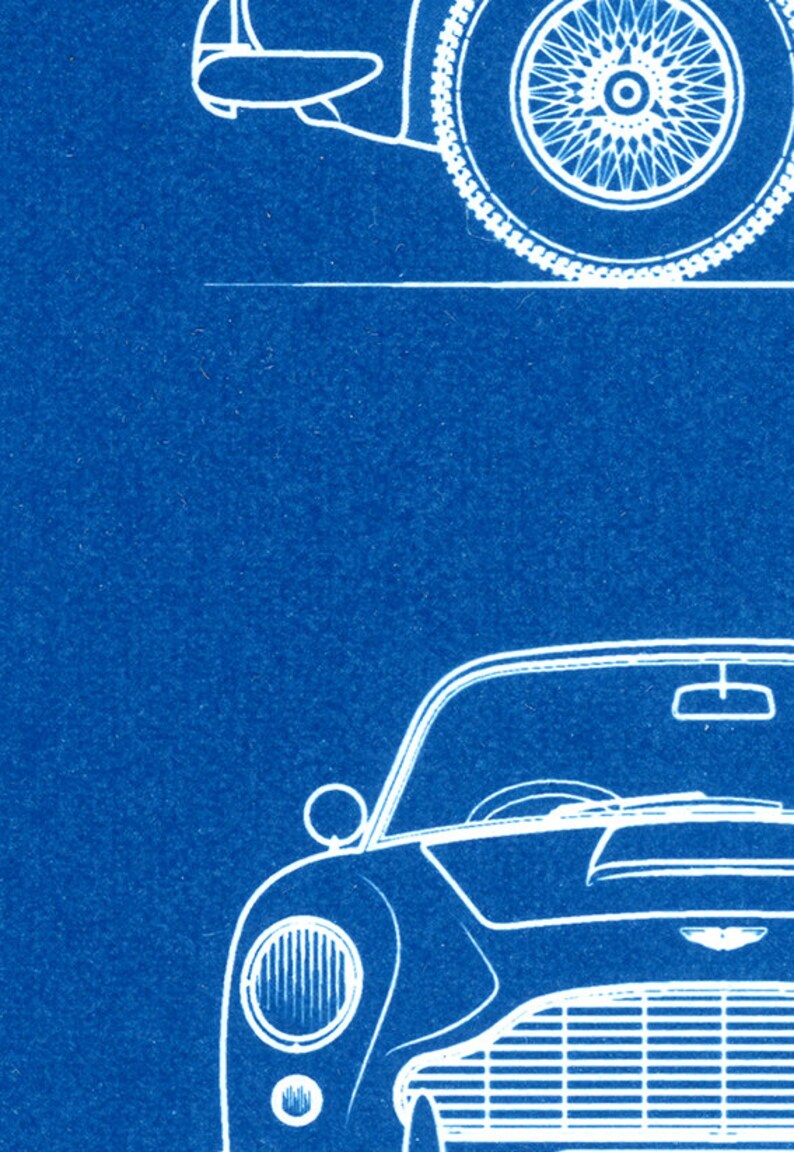 1963 ASTON MARTIN DB5 - 007 - James Bond - MI6 - Technical Drawing ...