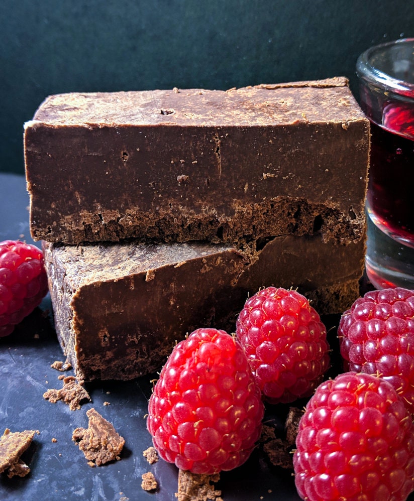 Raspberry Fudge Alcohol Zinged™ Infused Dark Chocolate Gourmet Fudge ...