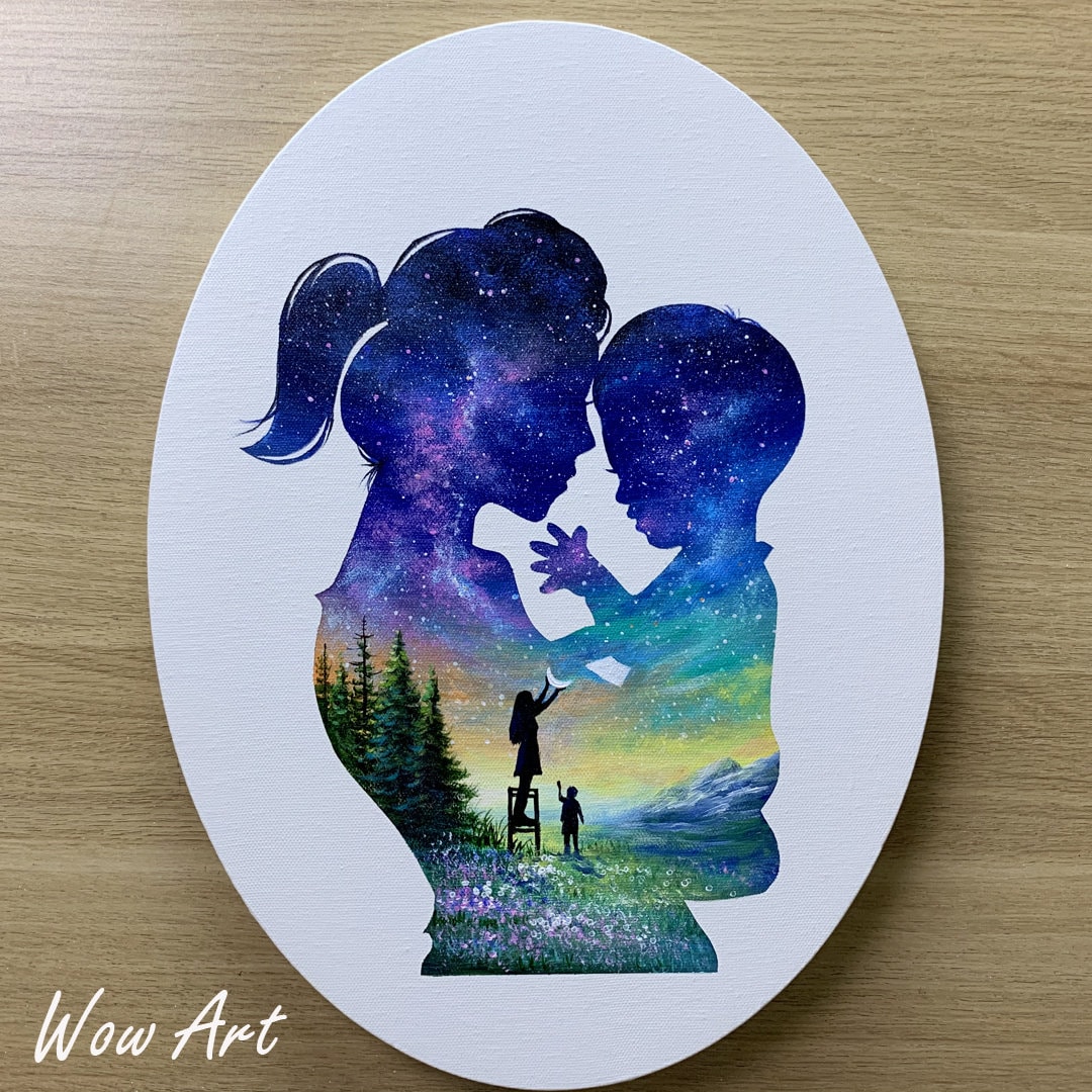 Daily Challenge # 220 / Silhouette Art/ Happy Women's Day Painting - Etsy