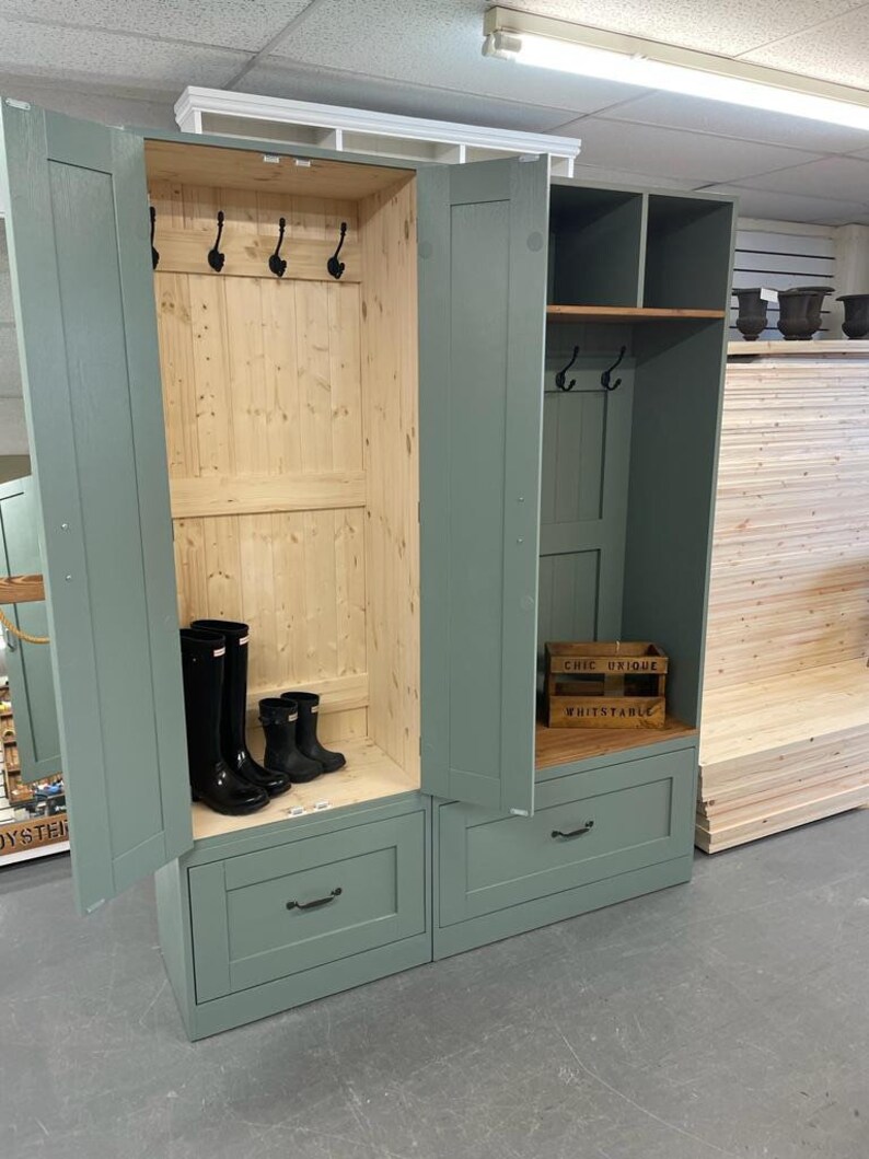 Boot Mud Room Utility Storage Drawers & Cupboard, Bench - Etsy UK