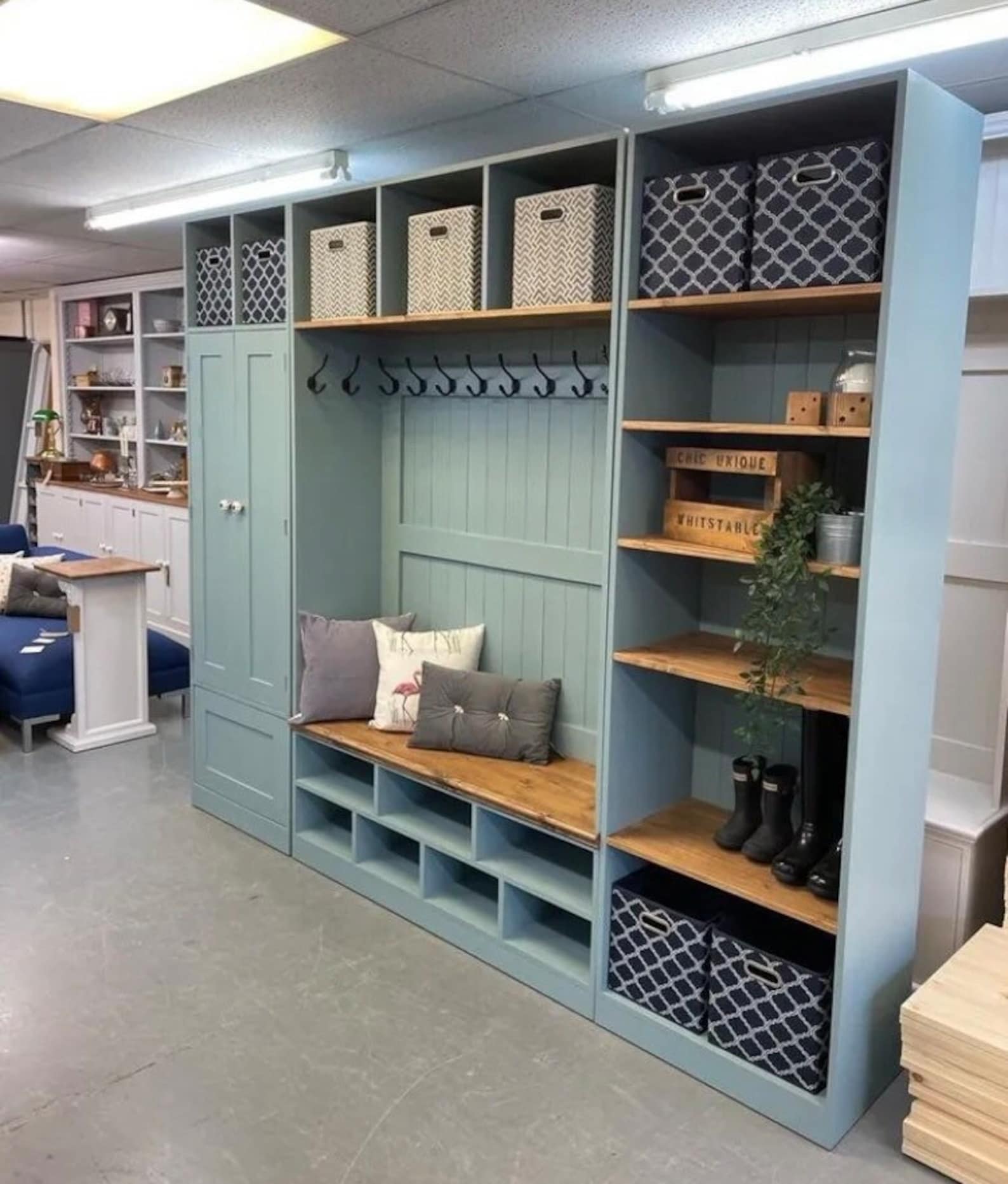Hall Mud Room Bench /boot Shelf Cupboard Shoe Storage Etc Handmade ...