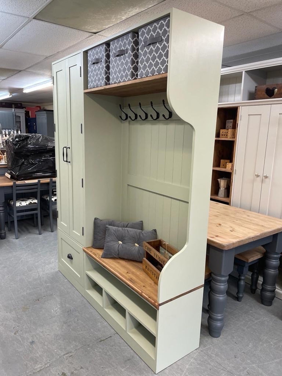 Boot Mud Room Utility Storage Drawers & Cupboard, Bench - Etsy