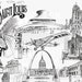 Saint Louis Architecture - Hand Drawing Print - Etsy