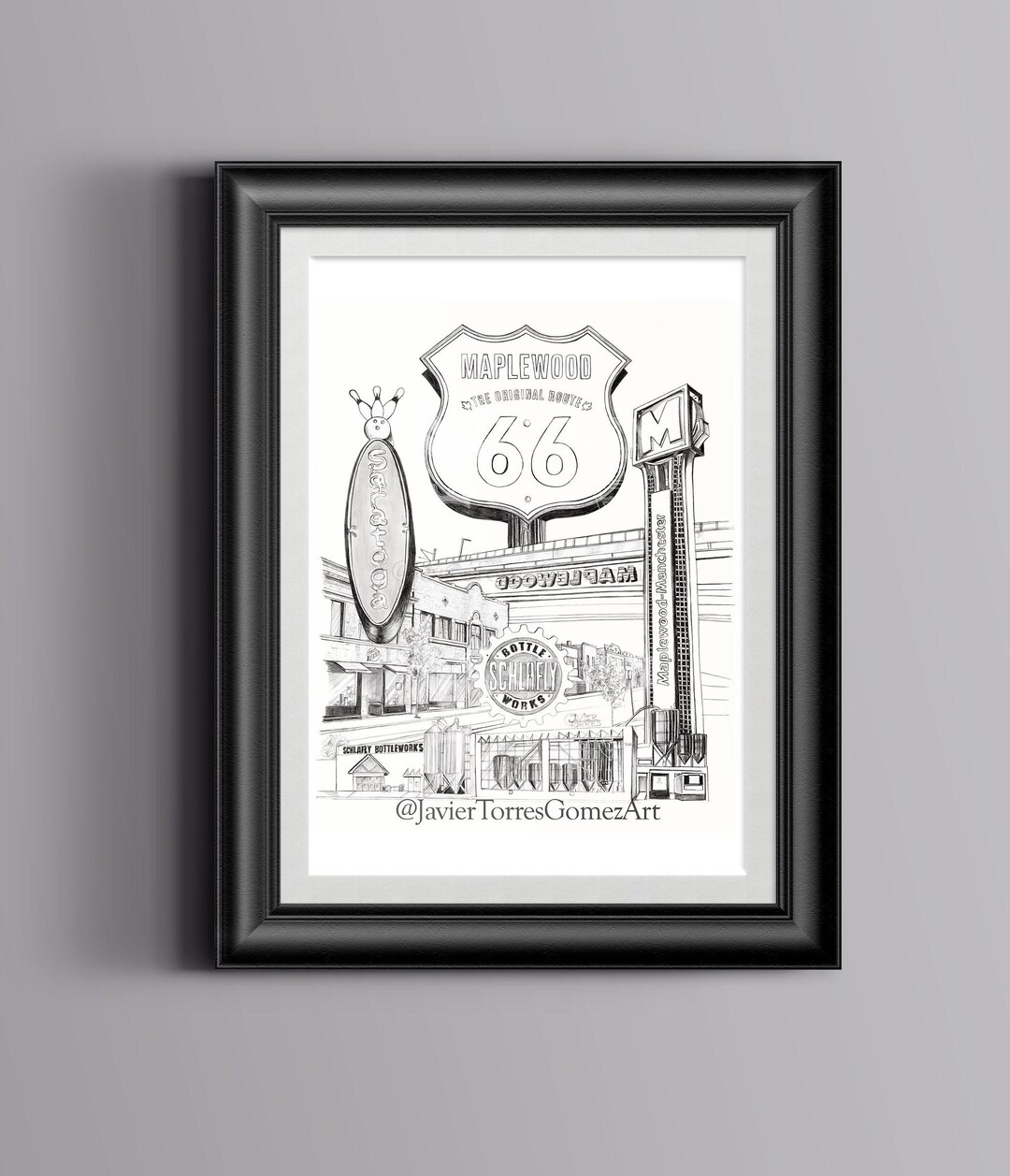 Maplewood - Print of Original Hand Drawing - Etsy