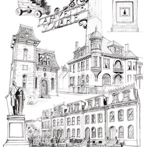 Lafayette Square - Print of Original Hand Drawing - Etsy