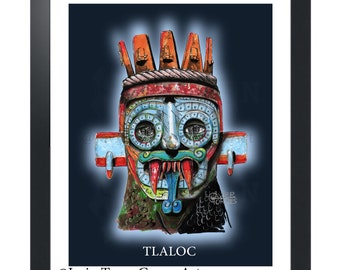 Tlaloc in Quinxochimaca. Tlaloc, Rain God, Native American, Mexico ...