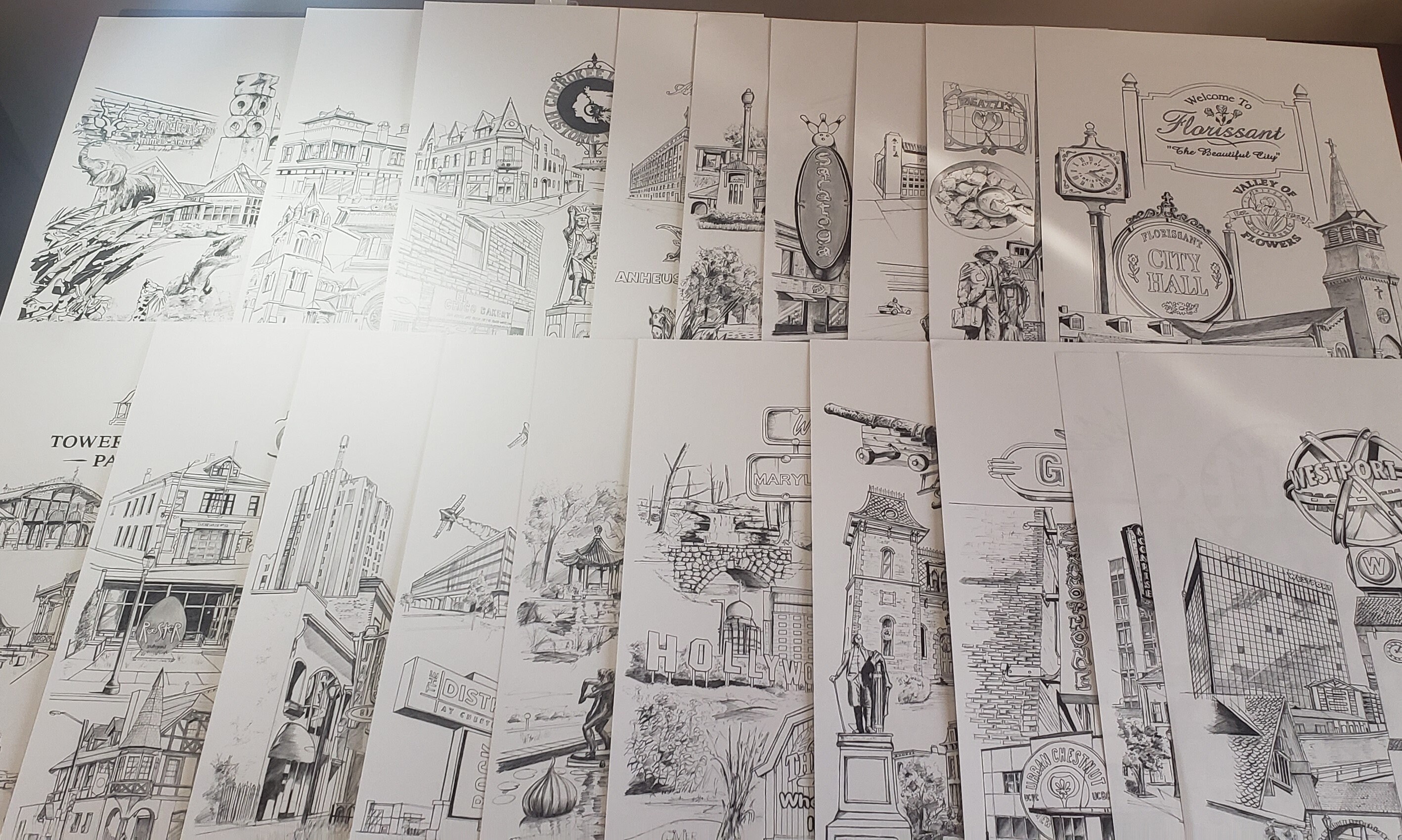 The Grove Print of Original Drawing - Etsy