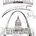 Gateway Arch - Print of Original Hand Drawing - Etsy