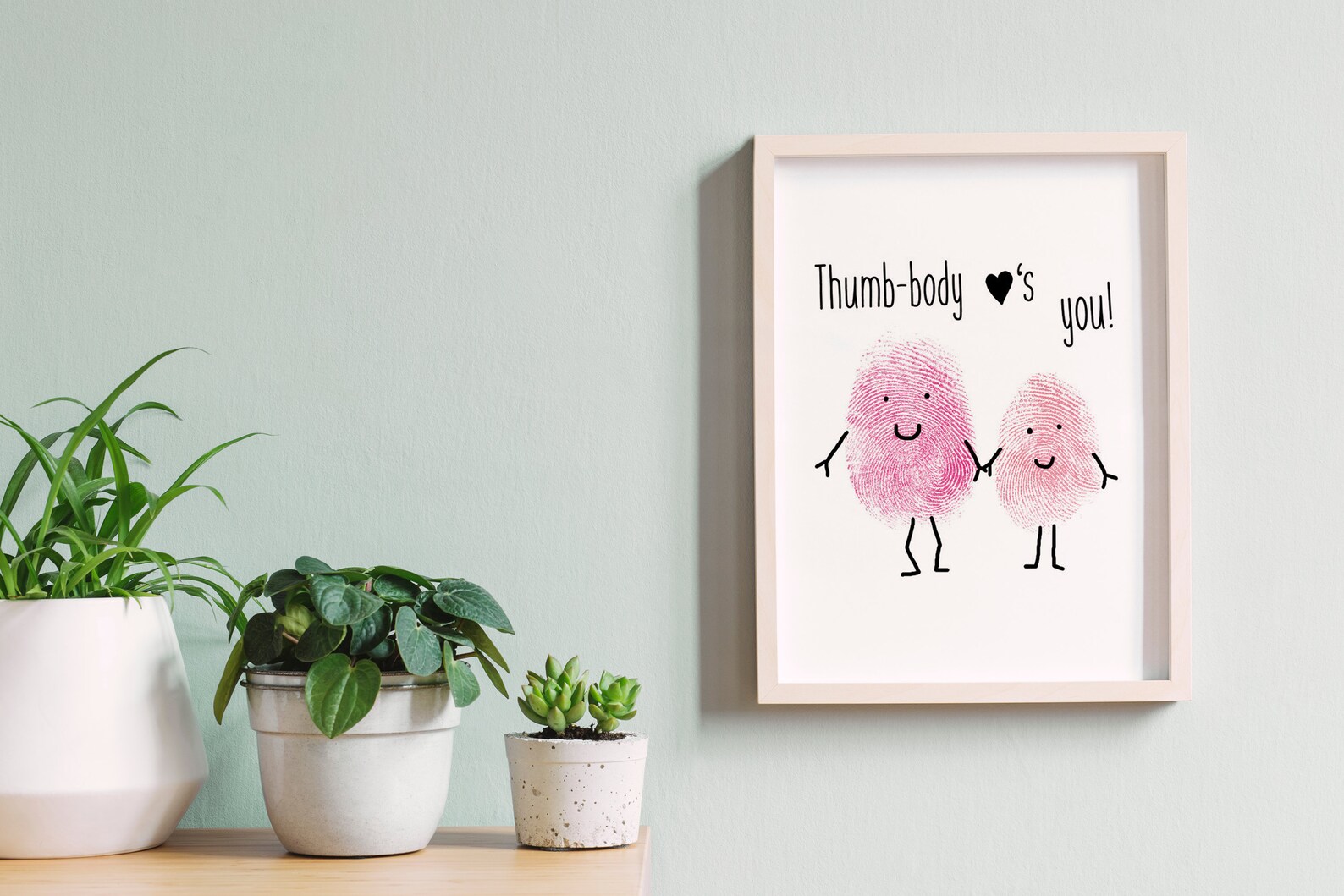 A5 Print thumb-body Loves You - Etsy