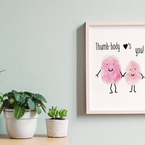A5 Print thumb-body Loves You - Etsy