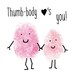 A5 Print thumb-body Loves You - Etsy