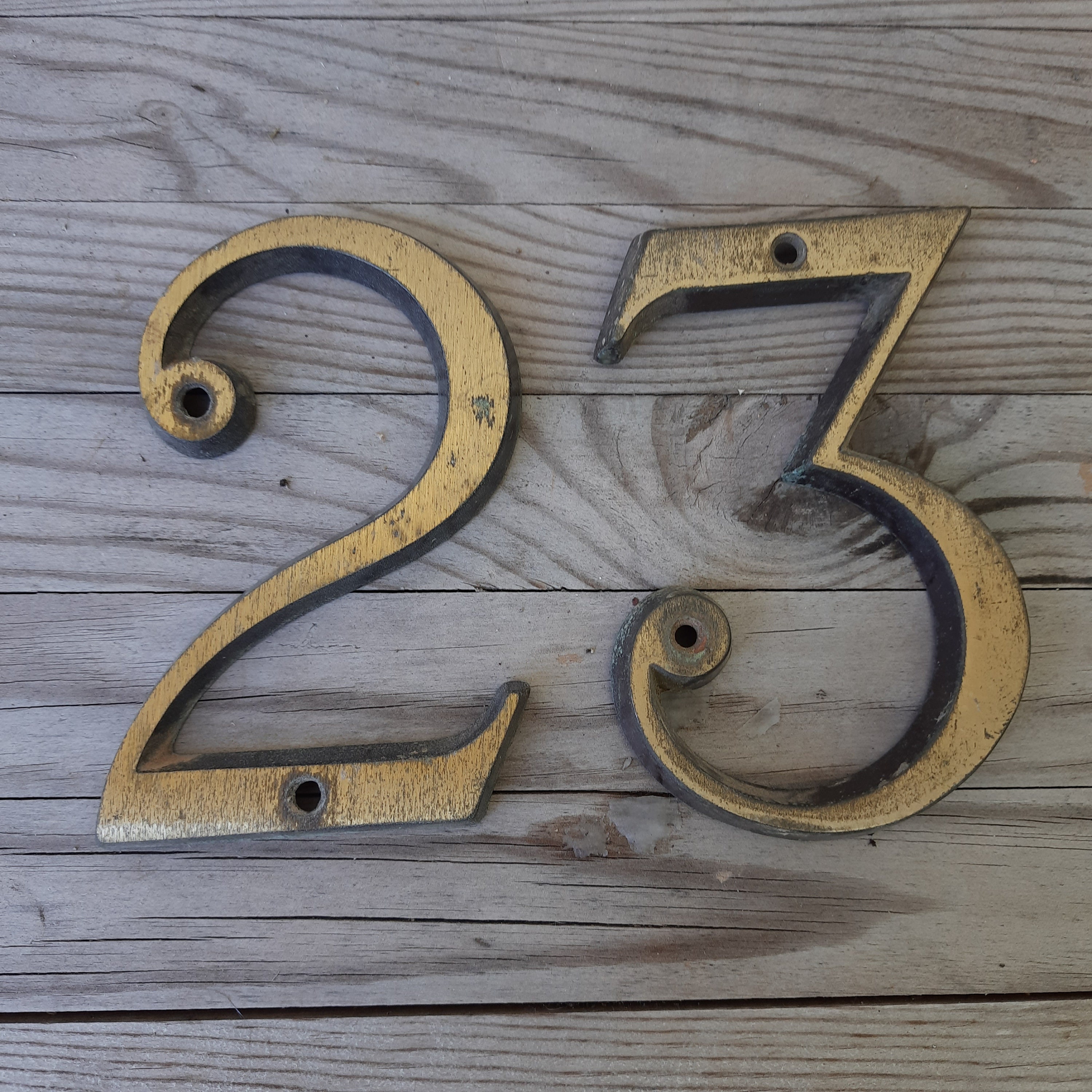 Brass Numbers - Etsy