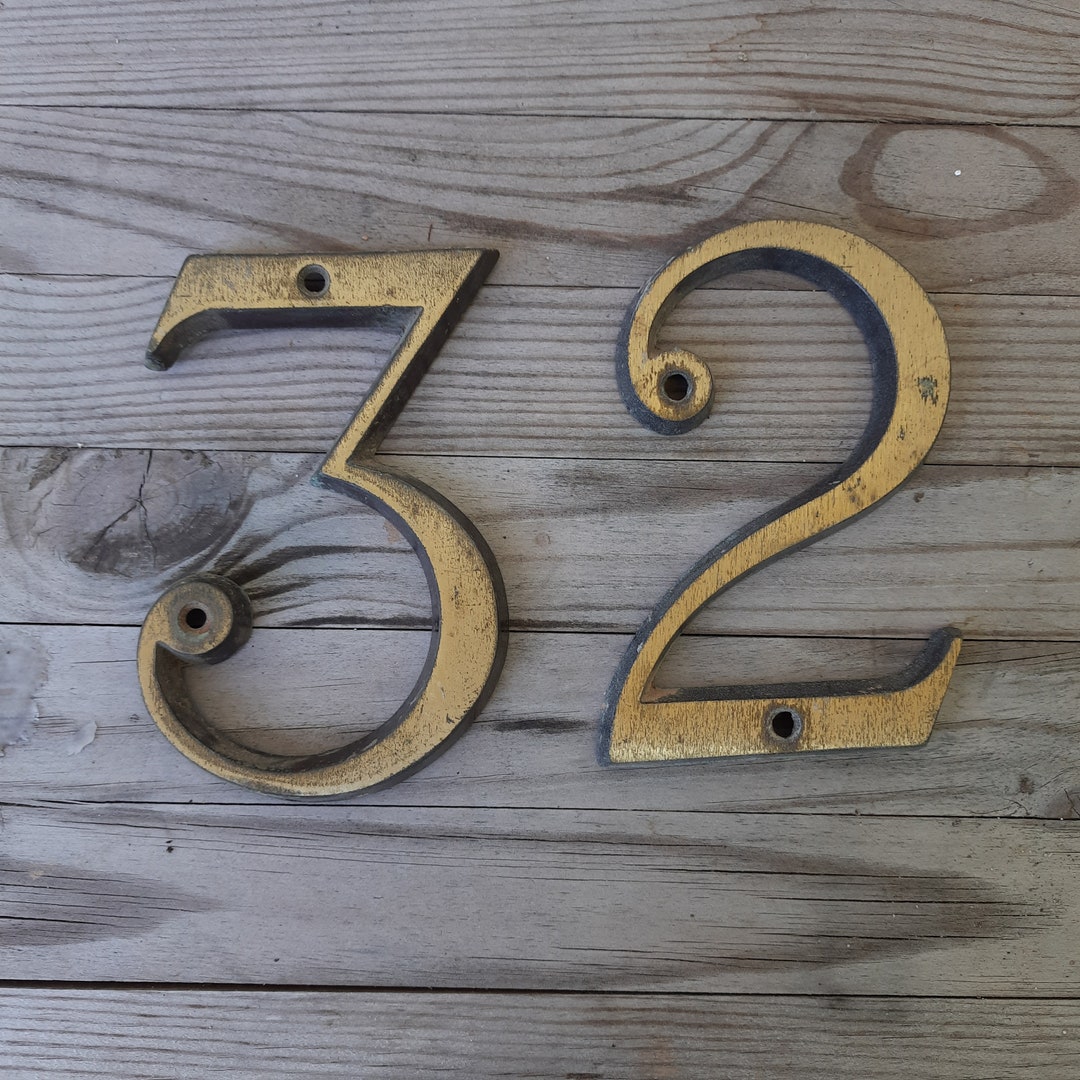Brass Numbers - Etsy