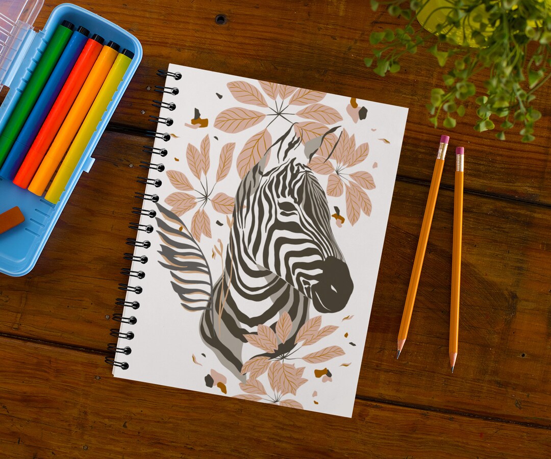 Zebra – Notebook | Jungle Style Spiralbook | Notebook Zebra Jungle ...