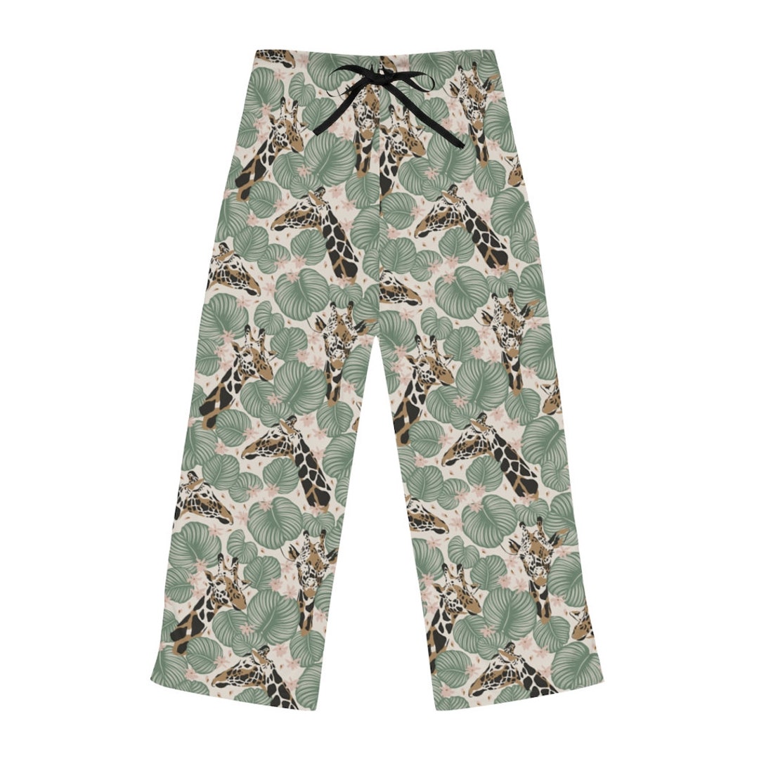 Giraffe Pajama Pants | Pants With Jungle Design | Relaxed Fit | 6 Sizes ...