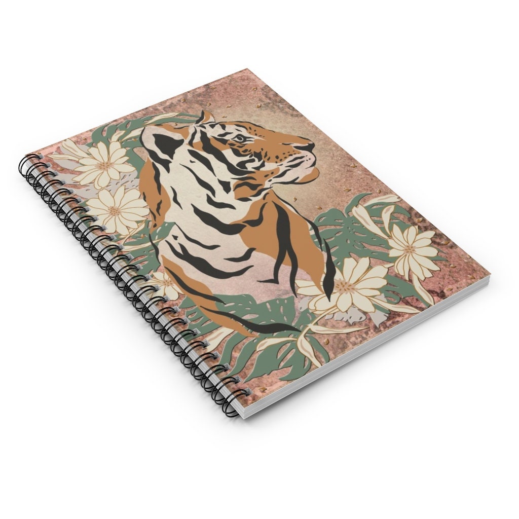 Tiger – Notebook | Boho Inspired Tiger Portrait | Stylish Jungle ...