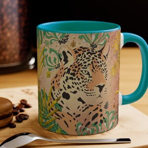 Leopard – Mug | Boho Inspired Leopard Portrait | Stylish Jungle Vintage ...