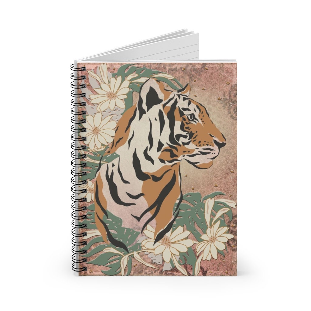 Tiger – Notebook | Boho Inspired Tiger Portrait | Stylish Jungle ...