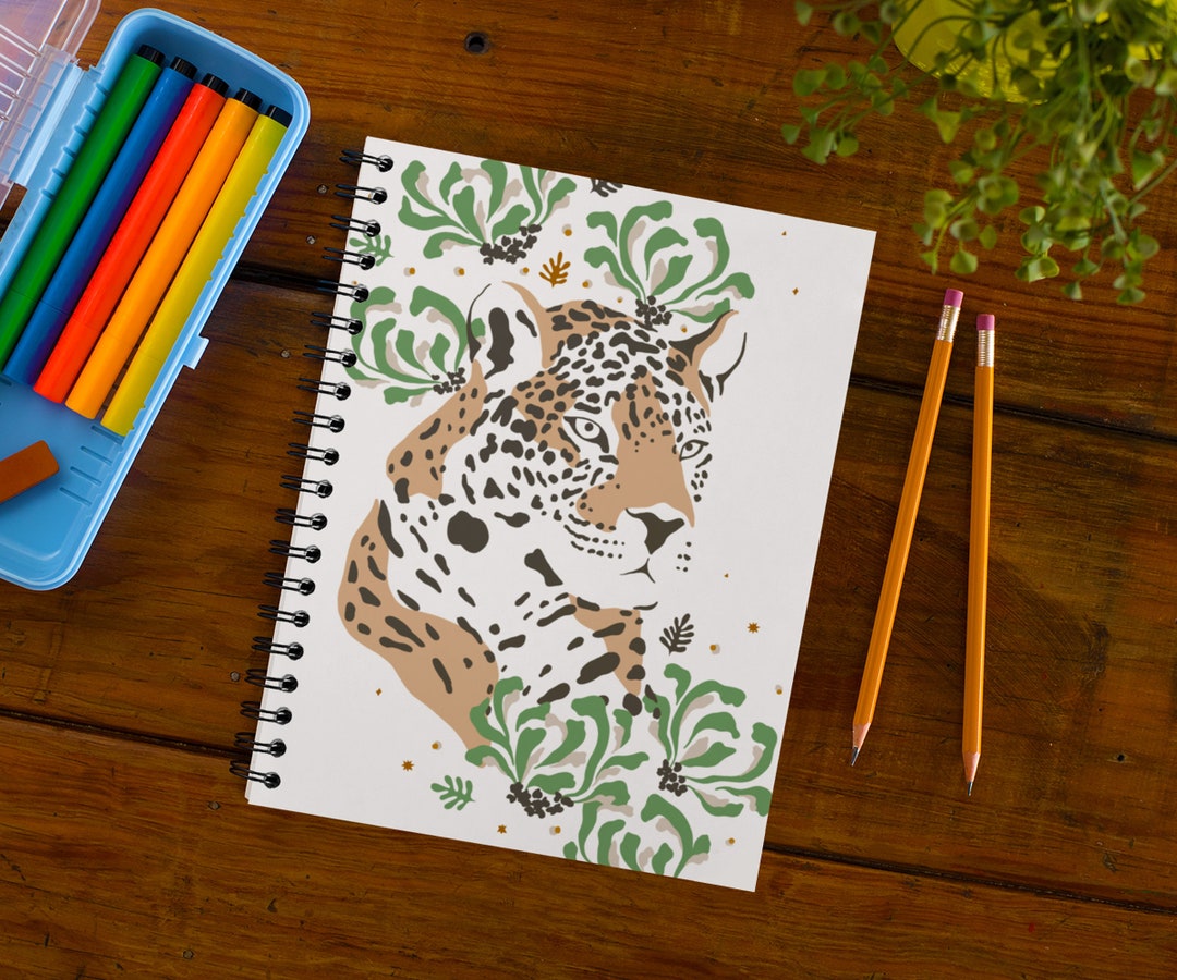 Leopard – Notebook | Jungle Style Spiralbook | Notebook Leopard Jungle ...