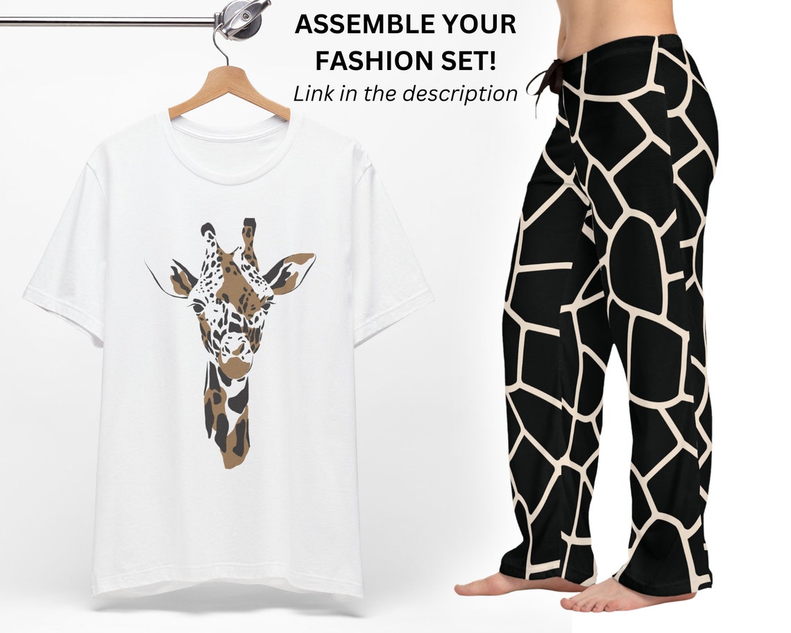 Stylish Giraffe Print Pajama Pants - Perfect Loungewear for Home, Beach ...