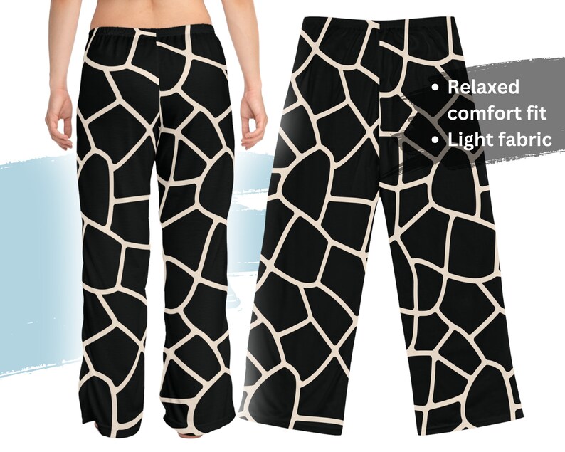 Stylish Giraffe Print Pajama Pants - Perfect Loungewear for Home, Beach ...