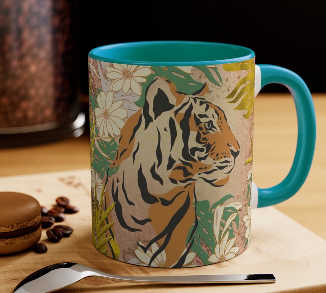 Tiger – Mug | Boho Inspired Tiger Portrait | Stylish Jungle Vintage ...