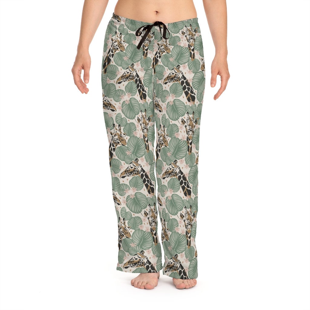 Giraffe Pajama Pants | Pants With Jungle Design | Relaxed Fit | 6 Sizes ...