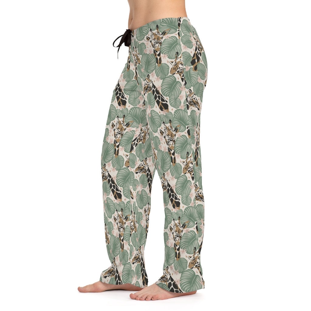 Giraffe Pajama Pants | Pants With Jungle Design | Relaxed Fit | 6 Sizes ...