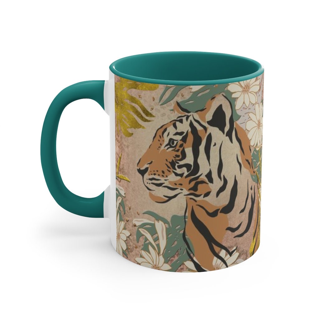 Tiger – Mug | Boho Inspired Tiger Portrait | Stylish Jungle Vintage ...