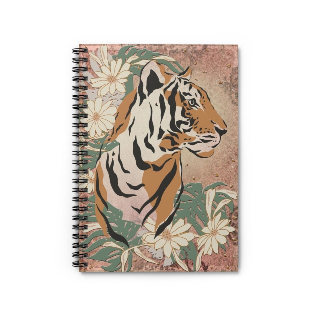 Tiger – Notebook | Boho Inspired Tiger Portrait | Stylish Jungle ...