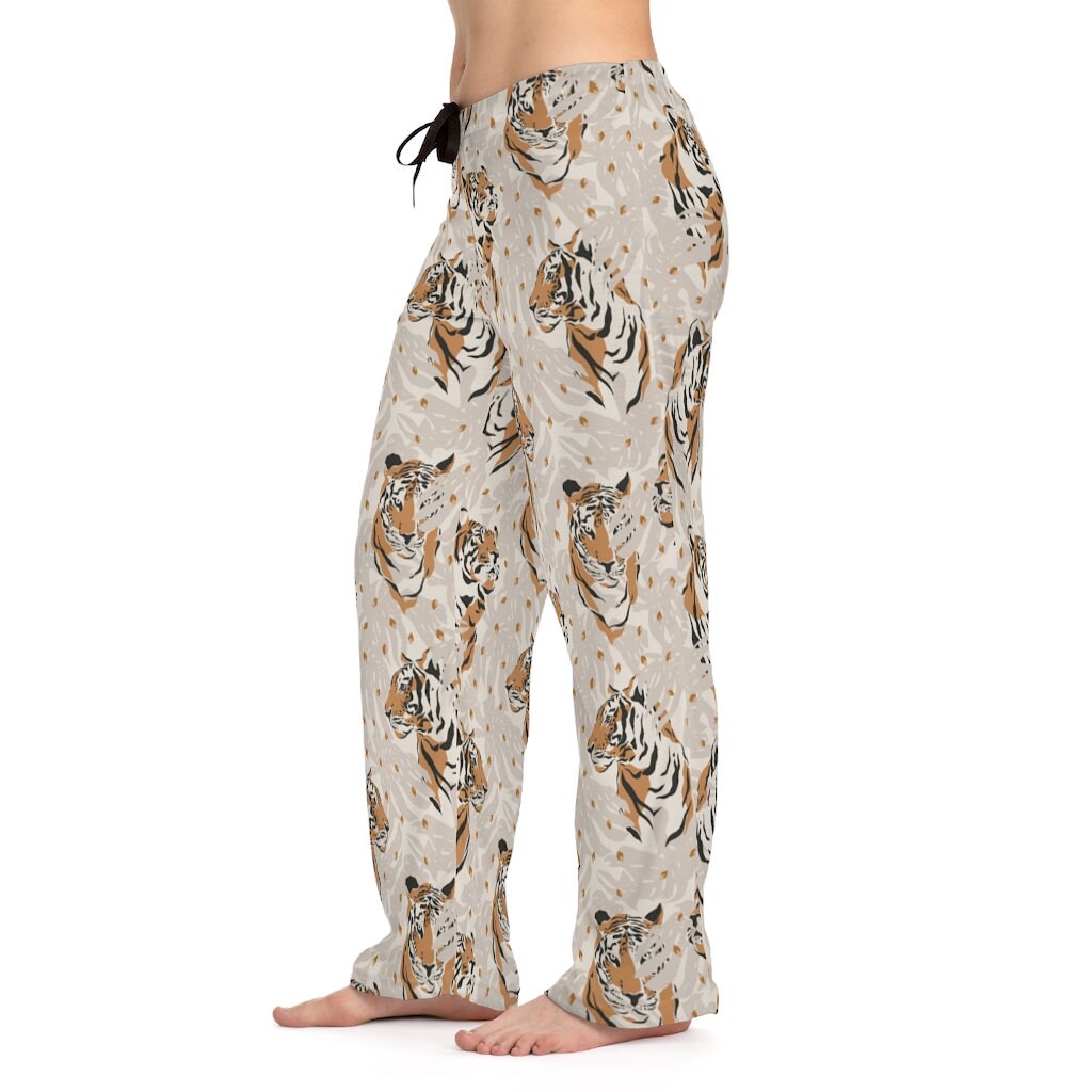 Tiger Pajama Pants | Pants With Jungle Design | Relaxed Fit | 6 Sizes ...