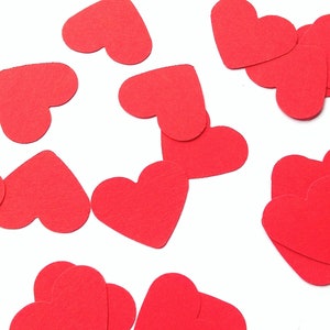 100 Pcs 1 Red Heart Confetti, Table Scatter, Birthday Party Decor ...