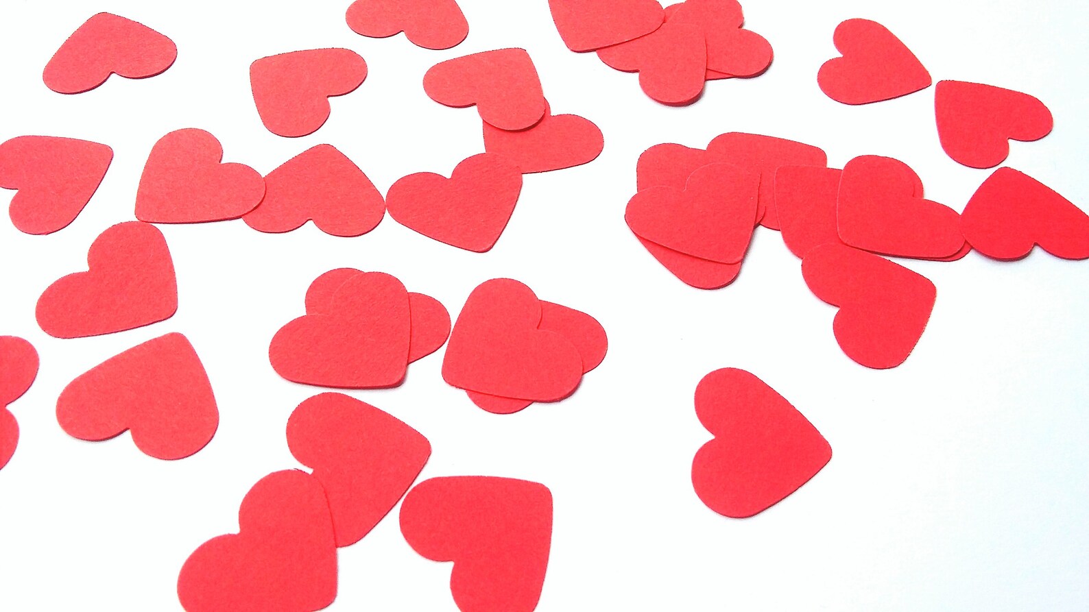 100 Pcs 1 Red Heart Confetti, Table Scatter, Birthday Party Decor ...