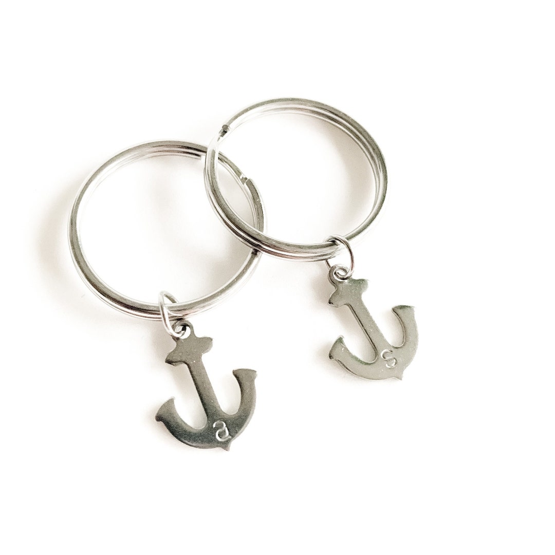 Keychain Anchor Silver Personalized Stainless Steel Knot Miracle Gift ...