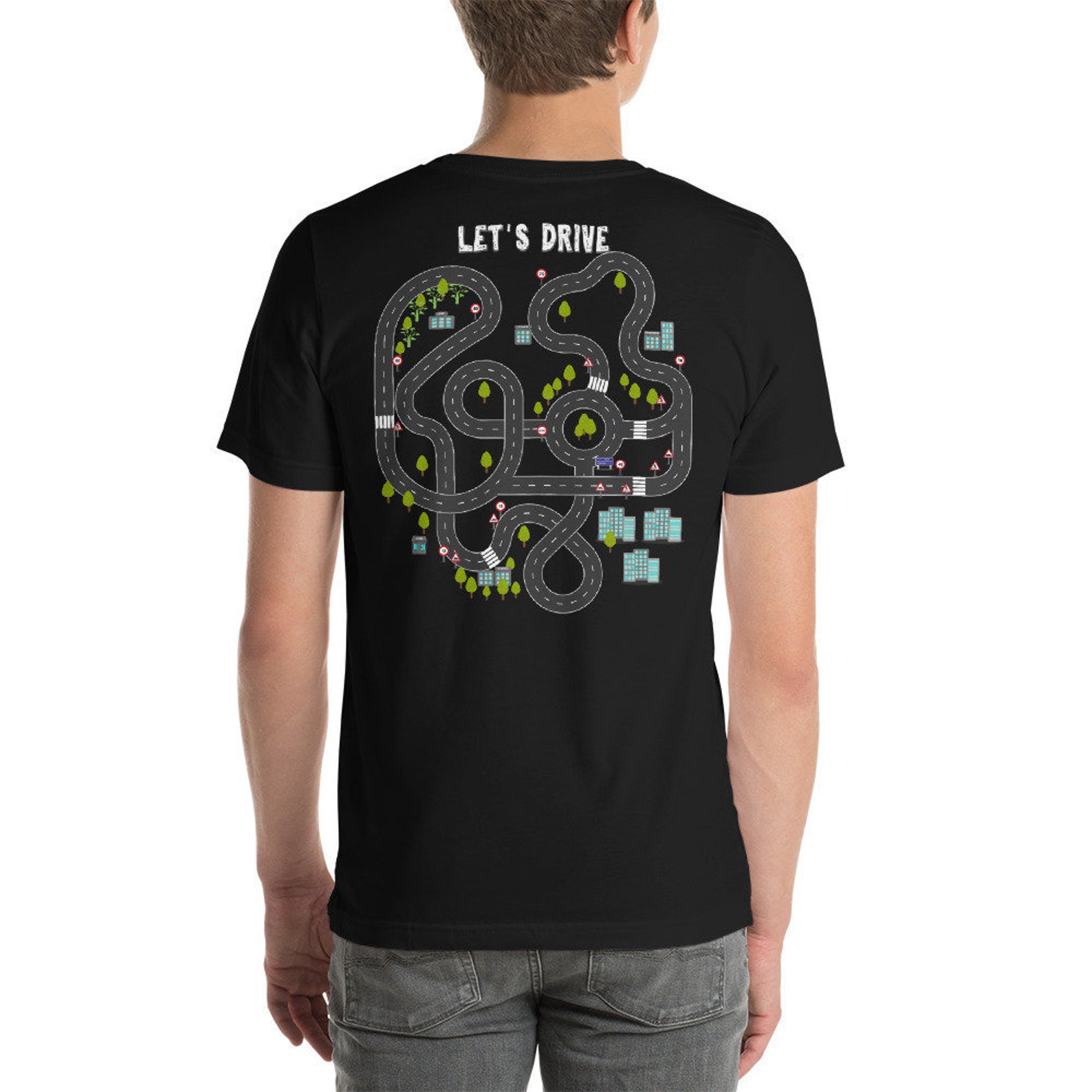 Play Cars on Daddys Back T Shirt, Race Track Shirt for Dad Massage Gift ...