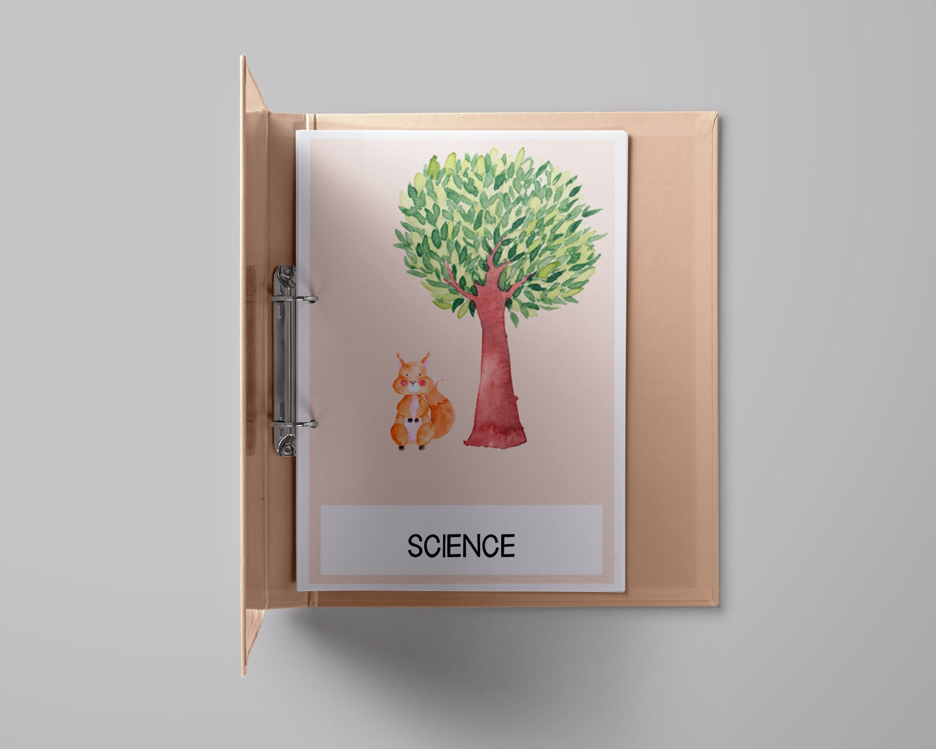 WOODLAND ANIMALS Editable Binder Covers - Etsy