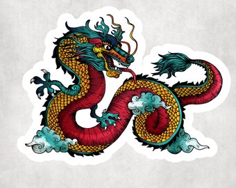 Dragon Vinyl Decal | Etsy UK