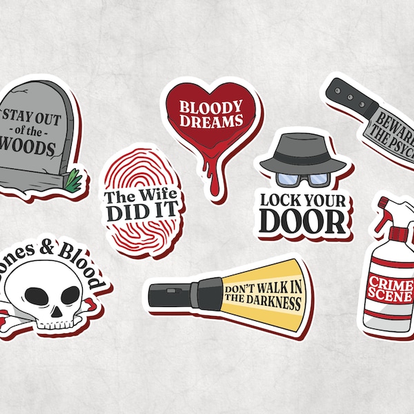 Serial Killer Stickers - Etsy UK
