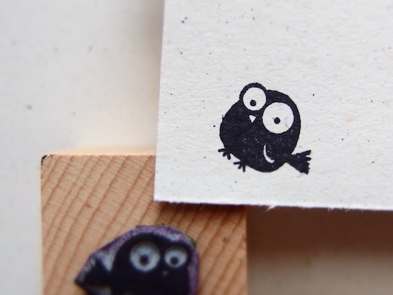 Rubber Stamp Bird Wooden Mounted Paper Craft Gift Sparrow | Etsy