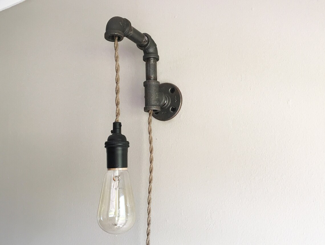 Industrial Pipe Sconces - Etsy