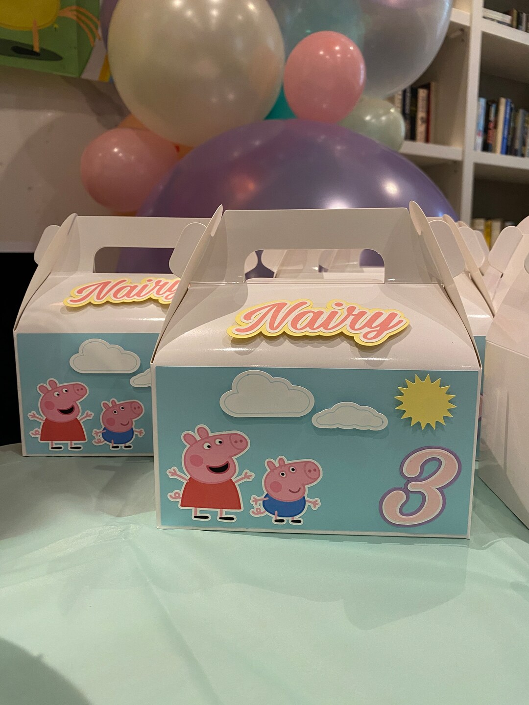 Personalized Gable Box | Favour Box | Birthday Party Gabble Box - Etsy