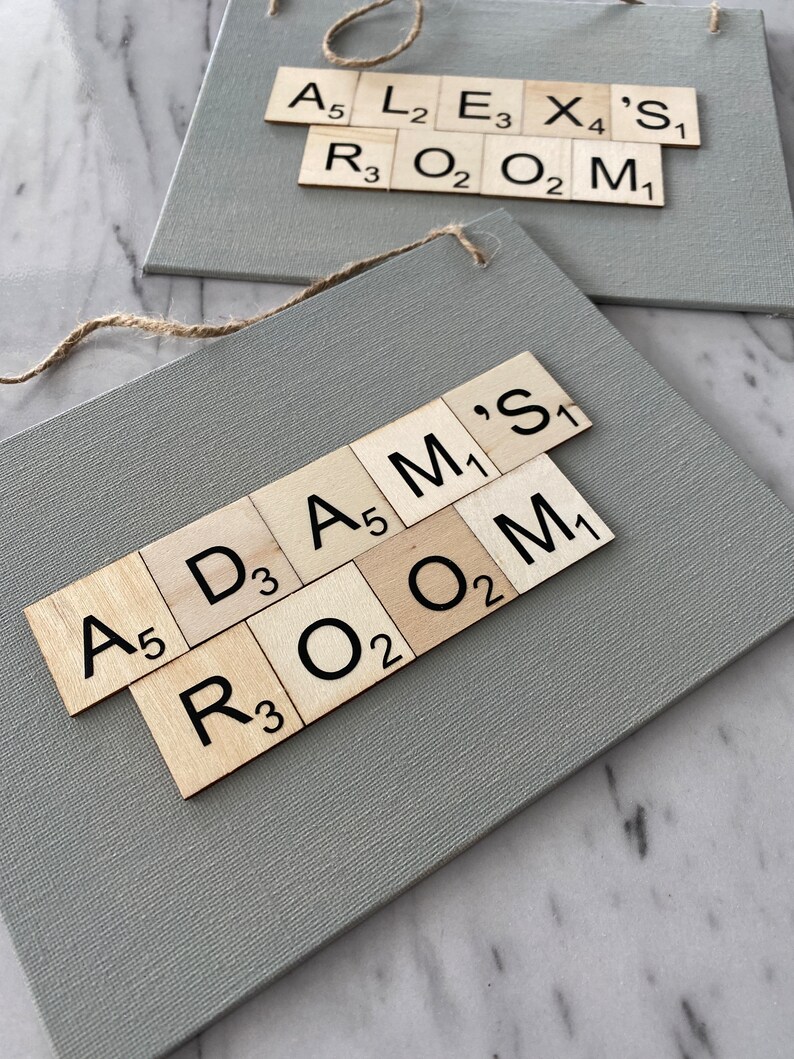 Scrabble Letter Children Bedroom Decor - Etsy