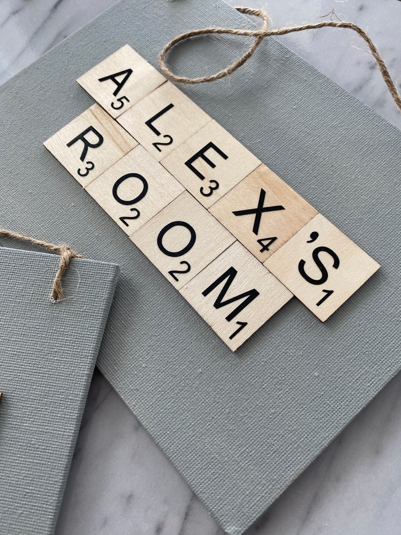 Scrabble Letter Children Bedroom Decor - Etsy