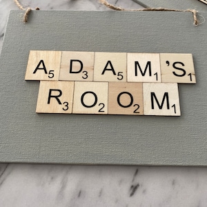 Scrabble Letter Children Bedroom Decor - Etsy