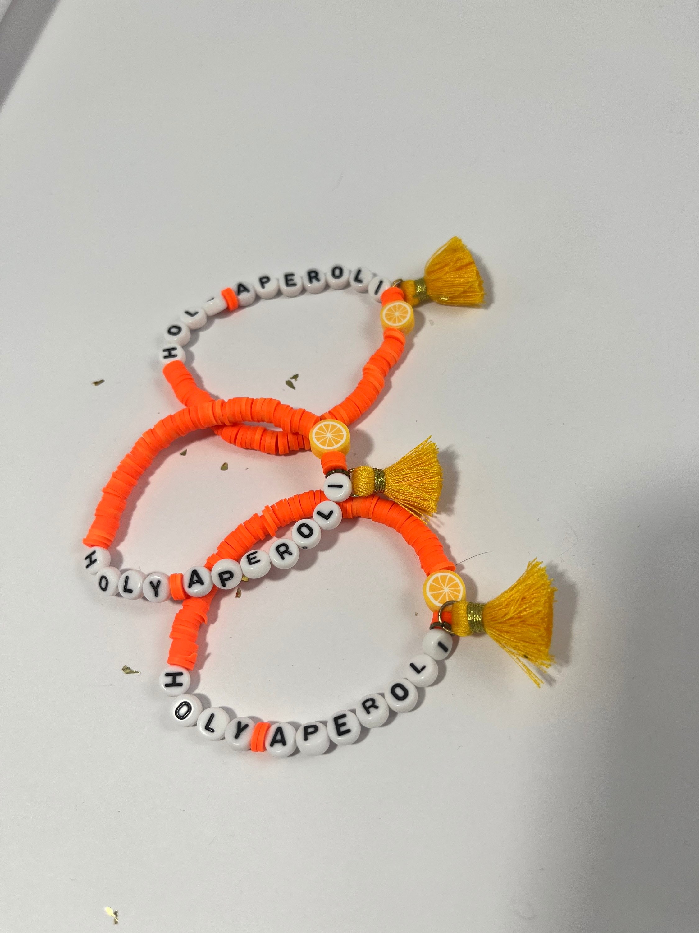 Aperol Spritz Bracelets Holy Aperoli - Etsy