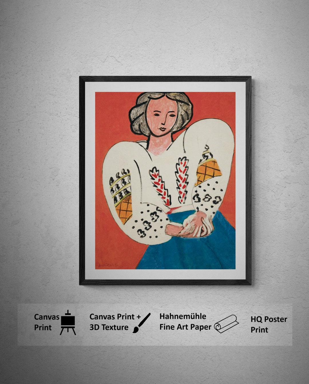 Matisse La Blouse Roumaine Print, Fine Art Reproduction - Etsy