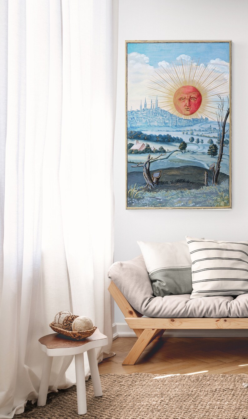 Splendor Solis Sun Art Print, Alchemical Manuscript Reproduction - Etsy