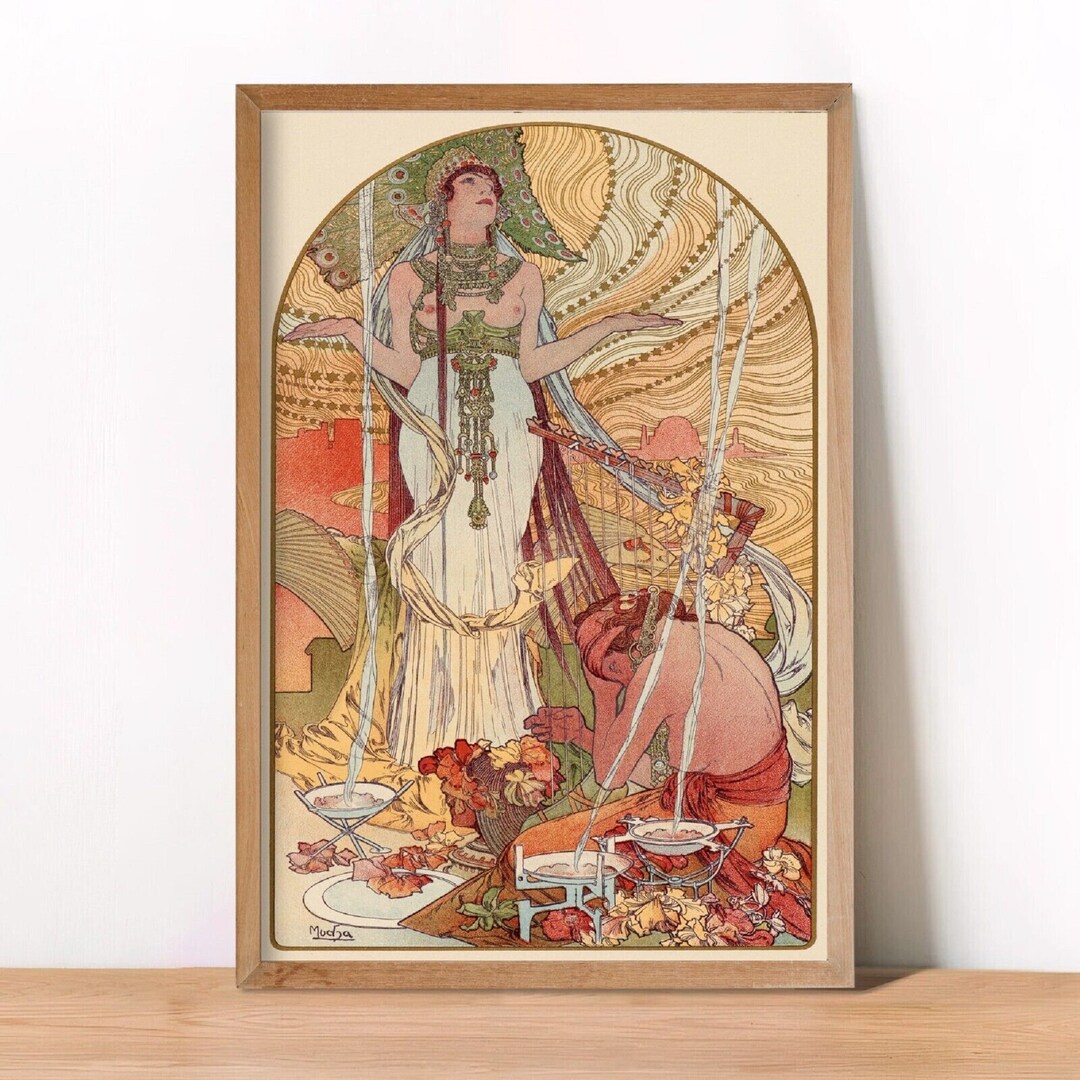 ALPHONSE MUCHA, Incantation, Fine Art Prints, Vintage Home Decor,giclee ...