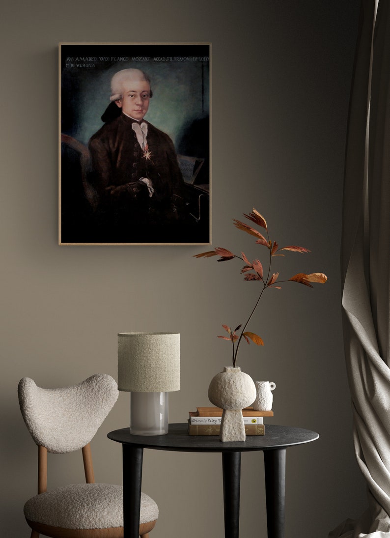 Mozart Portrait Fine Art Print, Bologna Mozart Reproduction - Etsy